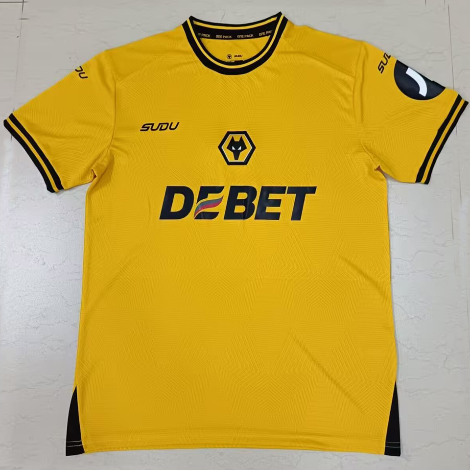 2024/25 Wolves Home Yellow Fans Soccer Jersey