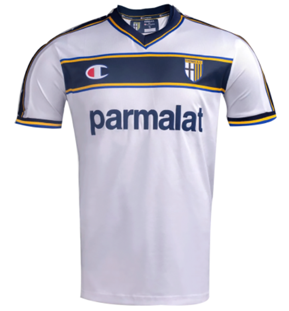 2002/03 Parma Away White Retro Soccer Jersey