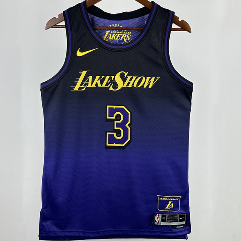 2025 Lakers DAVIS #3 City Edition NBA Jerseys