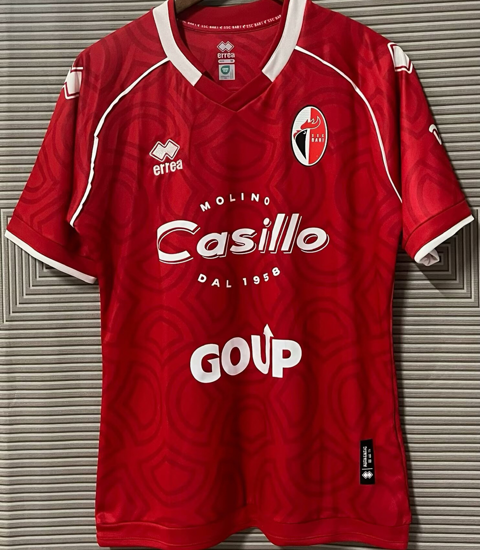 2024/25 Bari Red Fans Soccer Jersey