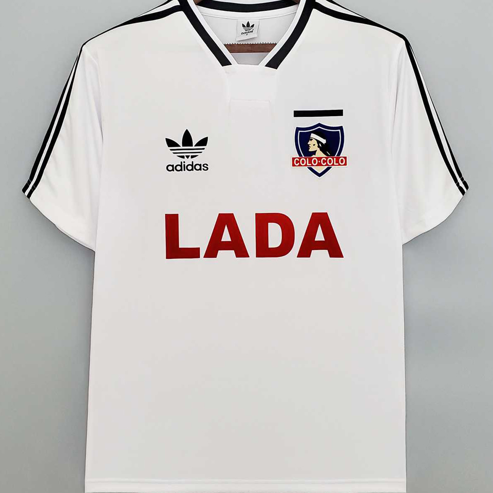 US$ 18.98 - 1991 Colo-Colo Home White Retro Soccer Jersey - www.kitmm.com