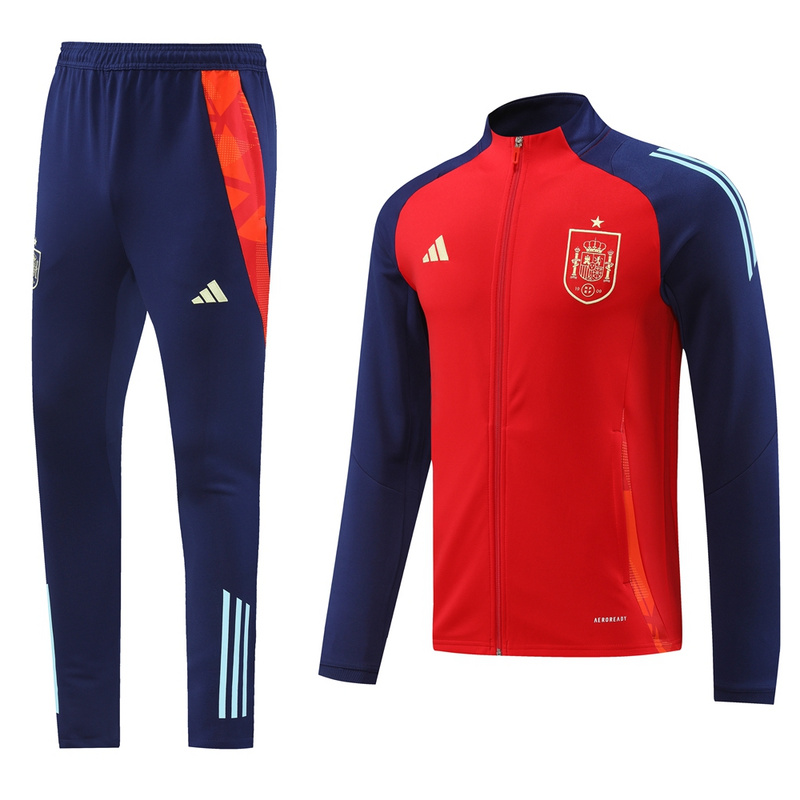 2025 Spain Red Jacket Tracksuit