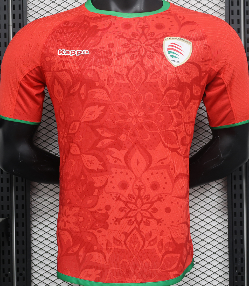 2024 Oman Home Red Player Version Soccer Jersey