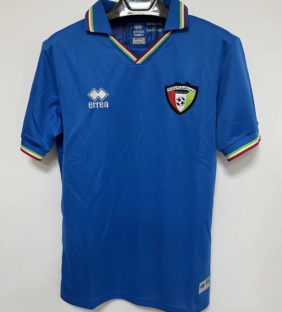 2022 Kuwait Home Blue Fans Soccer Jersey