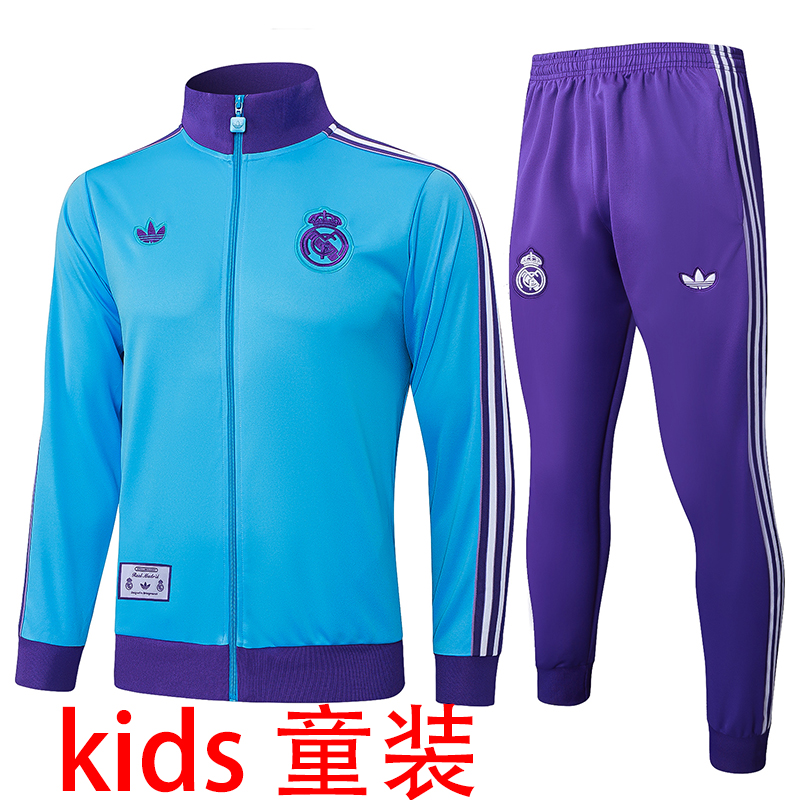 2025/26 RM Light Blue Kids Jacket Tracksuit