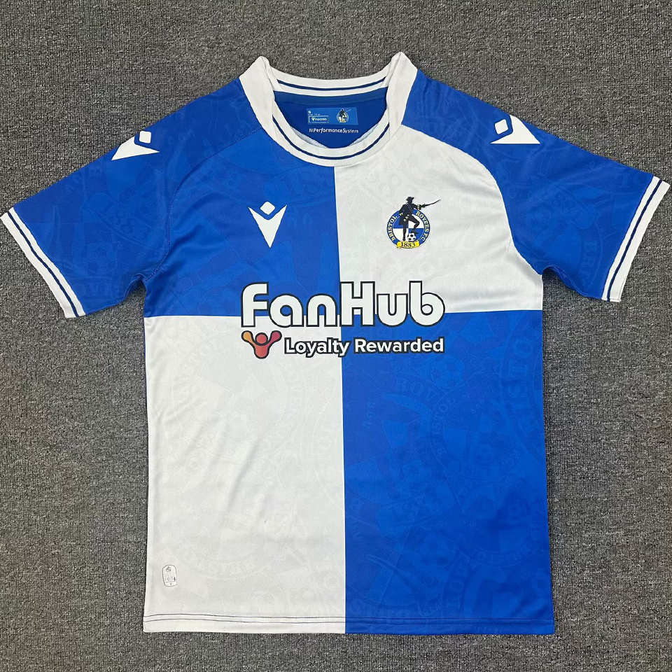 2025/26 Bristol Rovers Home Fans Soccer Jersey