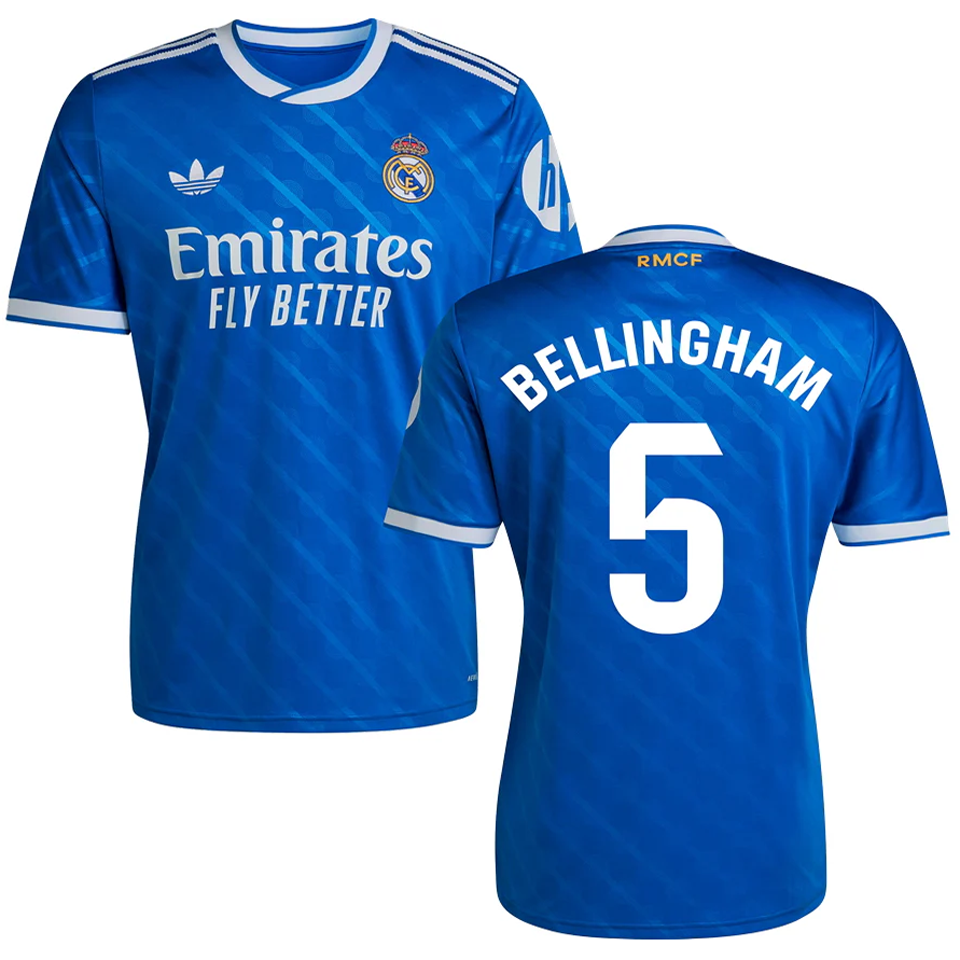 BELLINGHAM #5 RM 1:1 Quality Third Fans Soccer Jersey 2025/26（Laliga Font)