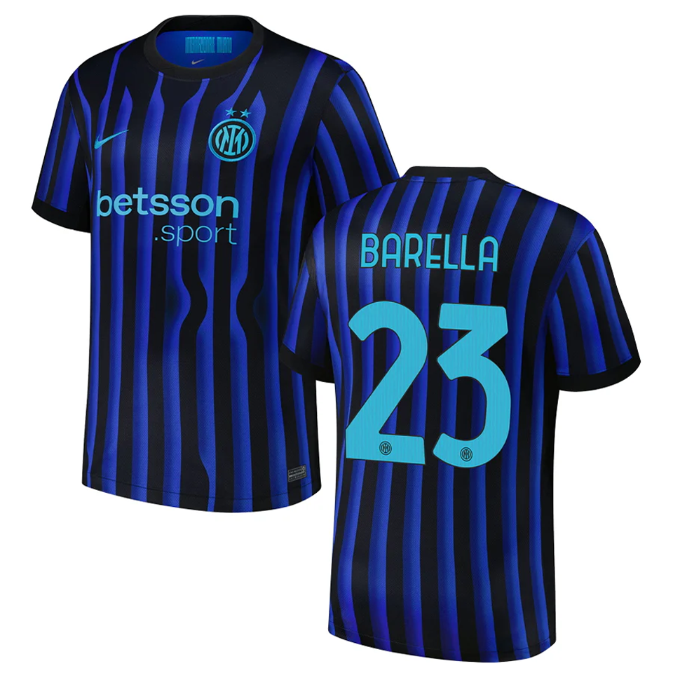 BARELLA #23 In Milan 1:1 Quality Home Fans Soccer Jersey 2025/26