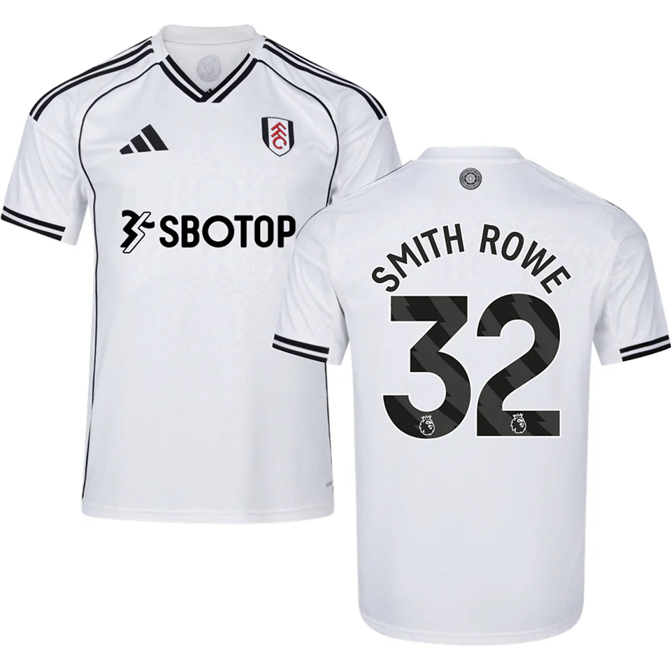 SMITH ROWE #32 Fulham Home White Fans Soccer Jersey 2025/26 (League ...