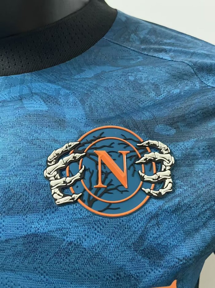 2025/26 Mens Calcio Napoli Halloween Dark Blue Player version soccer jersey