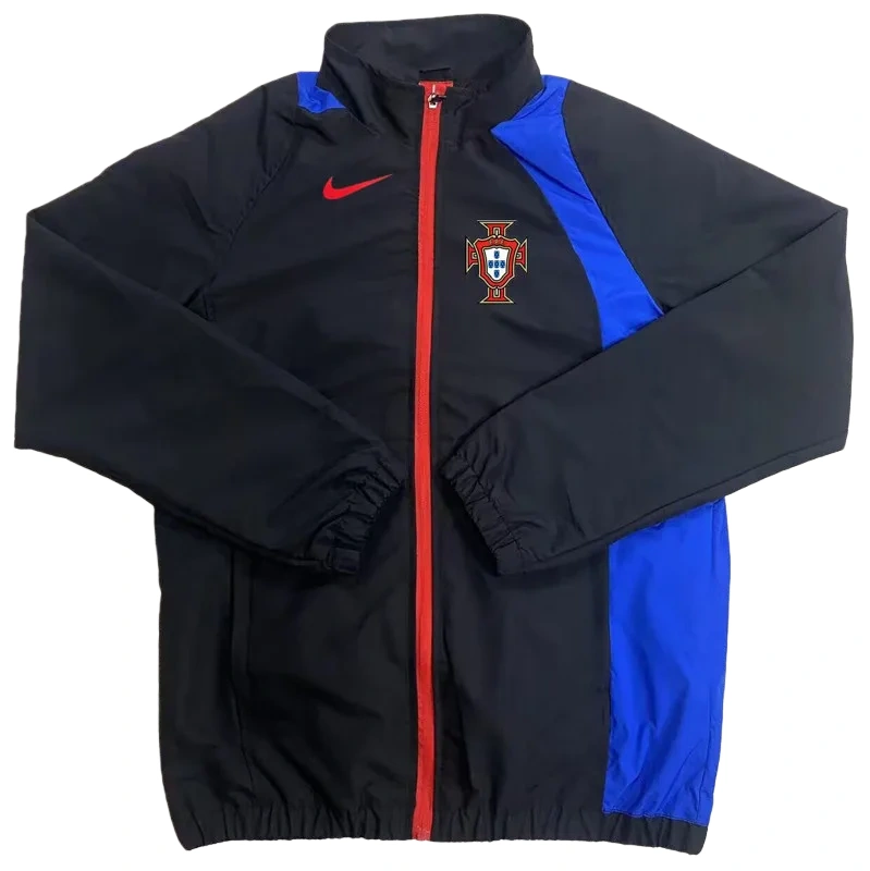 2025-26 Mens Portugal Black Windbreaker