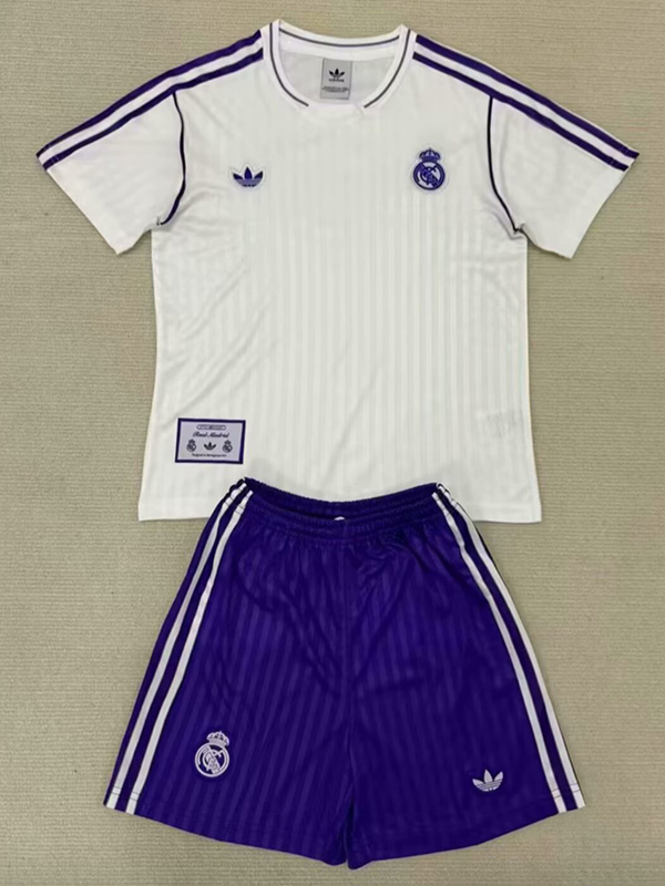 US$ 14.50 - 25/26 RMA Retro Edition White Kids Soccer Jersey - www ...