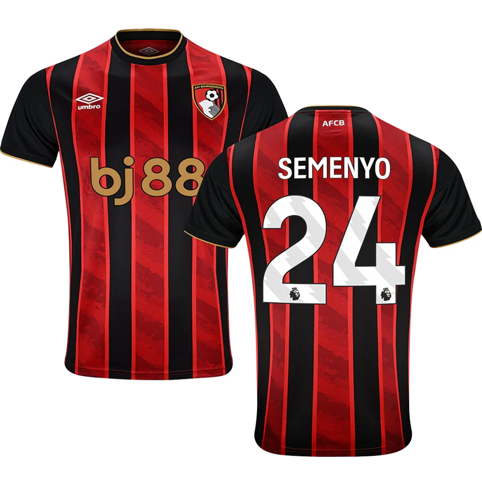 SEMENYO #24 Bournemouth Home Fans Soccer Jersey 2025/26