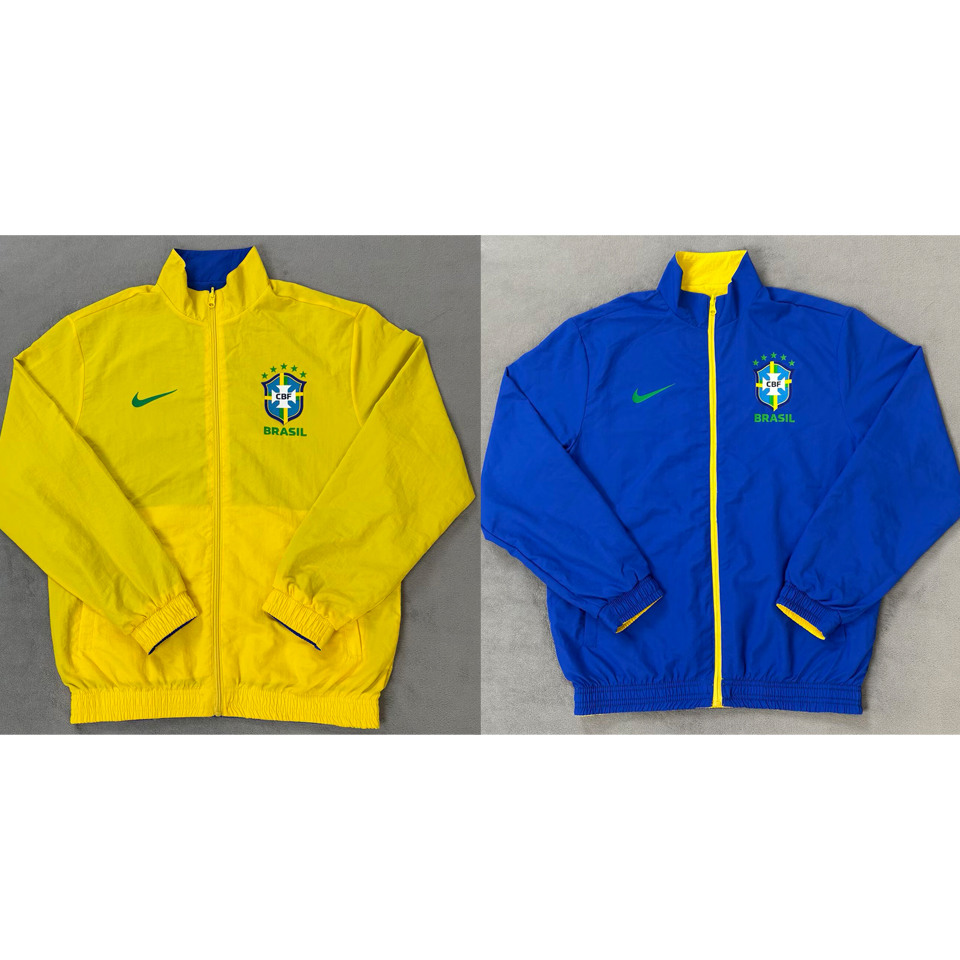 2026 Brazil Yellow And Blue Reversible Windbreake