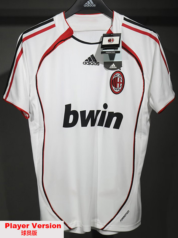 US$ 21.00 - 2006-2007 ACM Away Player Version 球员 Retro Soccer Jersey ...