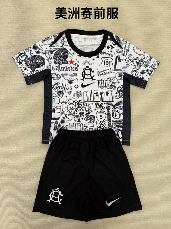 US$ 38.00 - 2025-26 America black white training kid kit - www.kitgogo.com