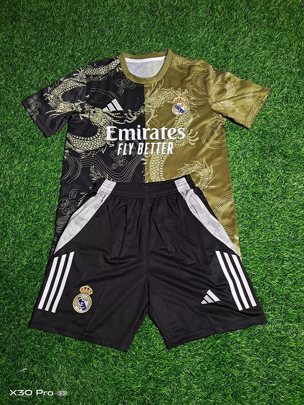 US$ 29.40 - 2025-26 Real Madrid Gold and Black training suit - www ...