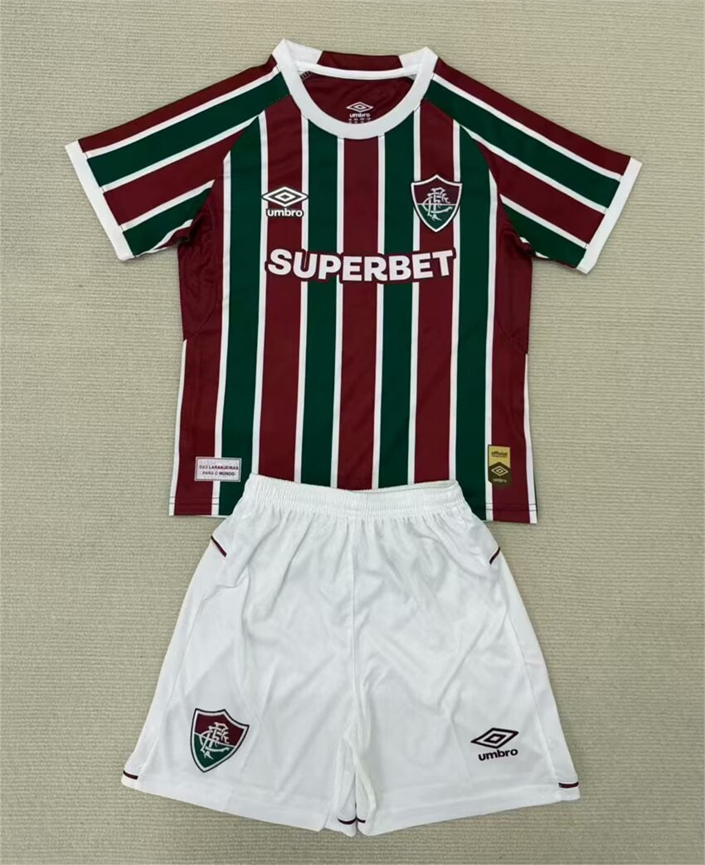 £ 9.39 ~ £ 11.46 - Fluminense Home Kids Suit 25/26 - www.messiuu.com