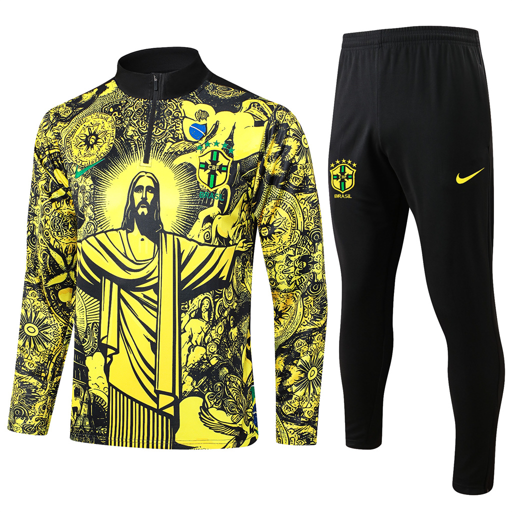 £ 16.06 ~ £ 19.59 - Brazil Training Jersey Suit 24/25 - www.messiuu.com