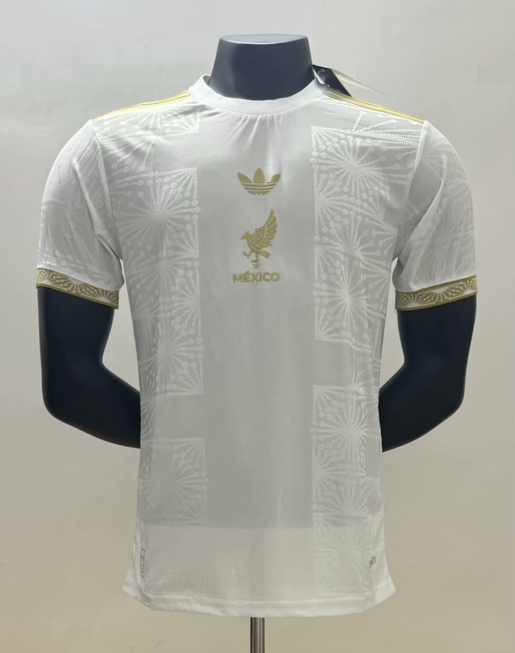 £ 12.16 ~ £ 14.82 - Mexico Gold Man Player Jersey 25/26 White - www ...