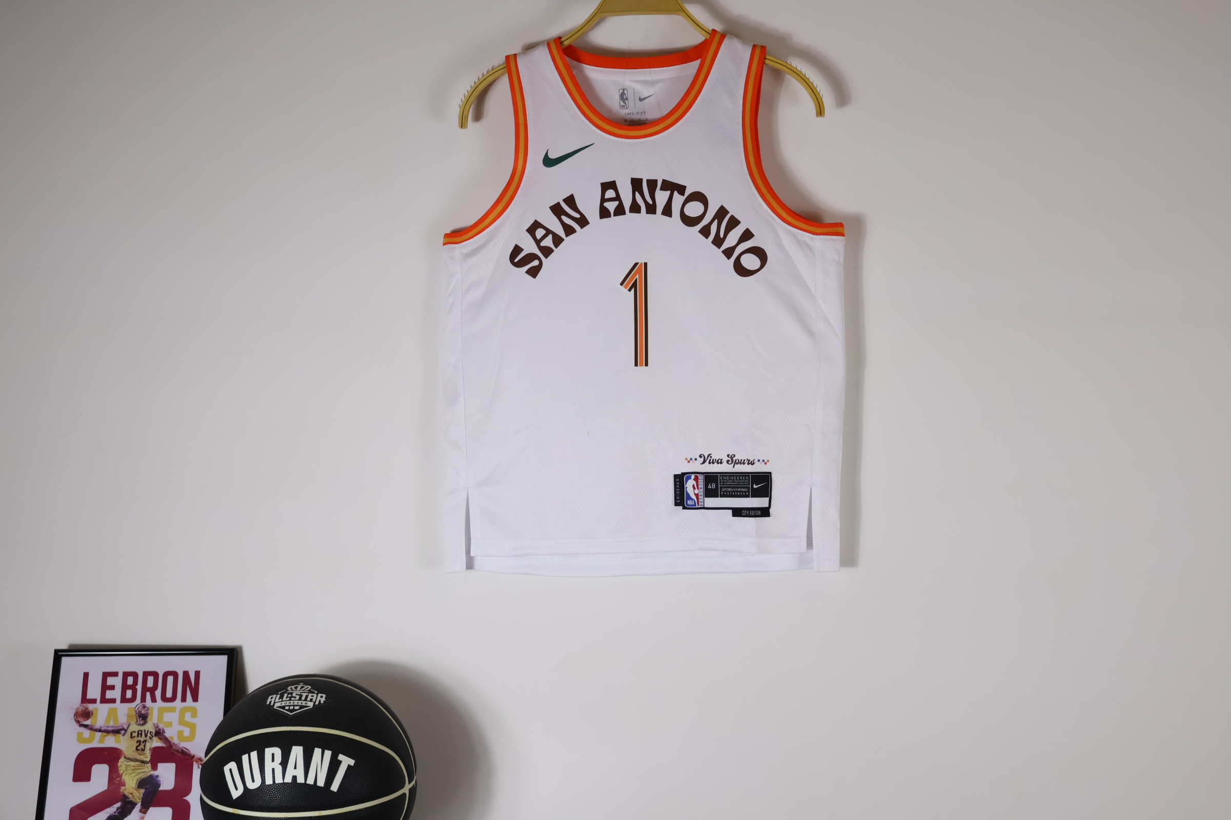 £ 12.07 ~ £ 14.72 - San Antonio Spurs Kids Jersey City Edition 23/24 NO ...