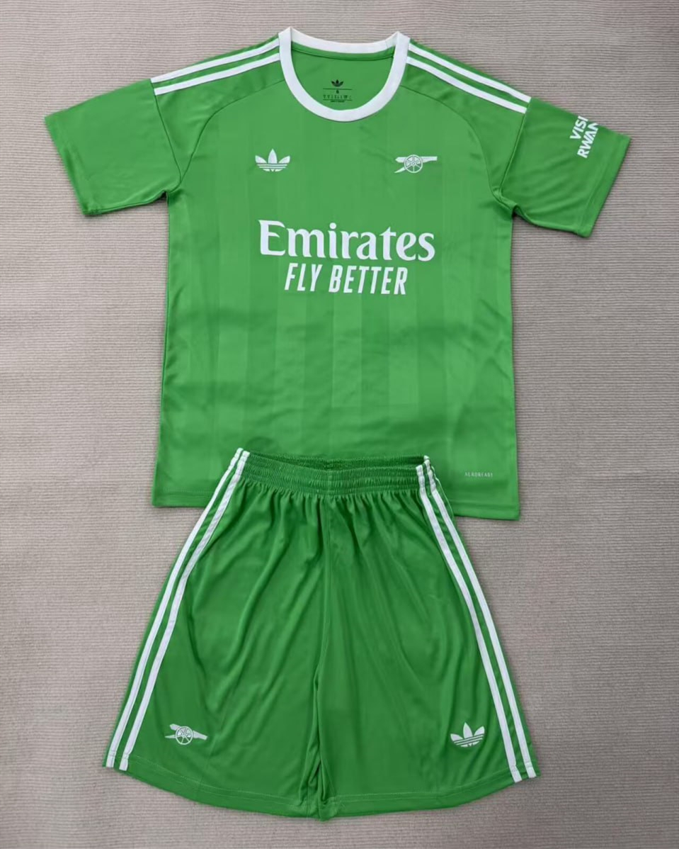 £ 9.22 ~ £ 11.24 - Arsenal Green Goalkeeper Kids Suit 25/26 - www ...