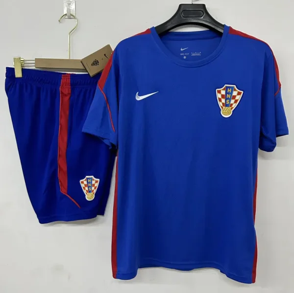 US$ 25.00 - 26-27 Croatia Blue Training Short Suit - www.kitgaga.com