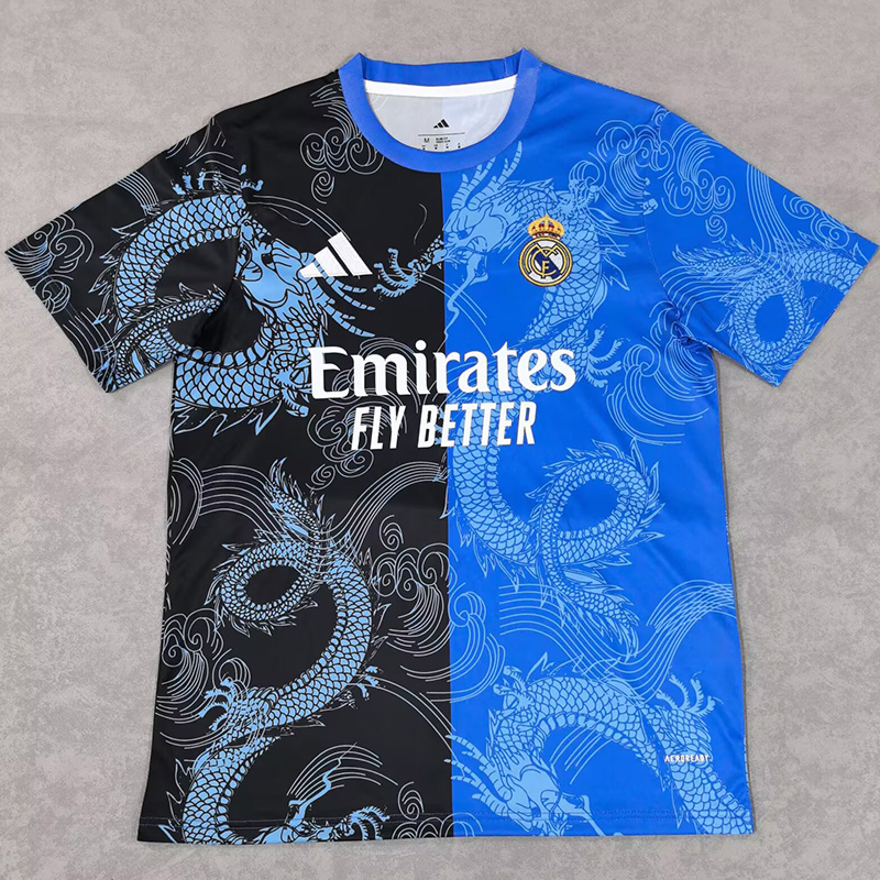 US$ 14.50 - 25-26 RMA Blue Black Special Edition Fans Training Shirts ...