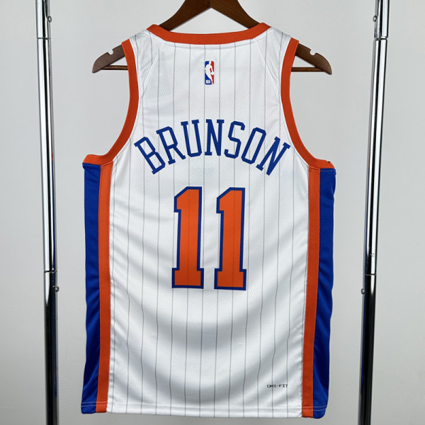 24-25 KNICKS BRUNSON #11 White City Edition Top Quality Hot Pressing ...