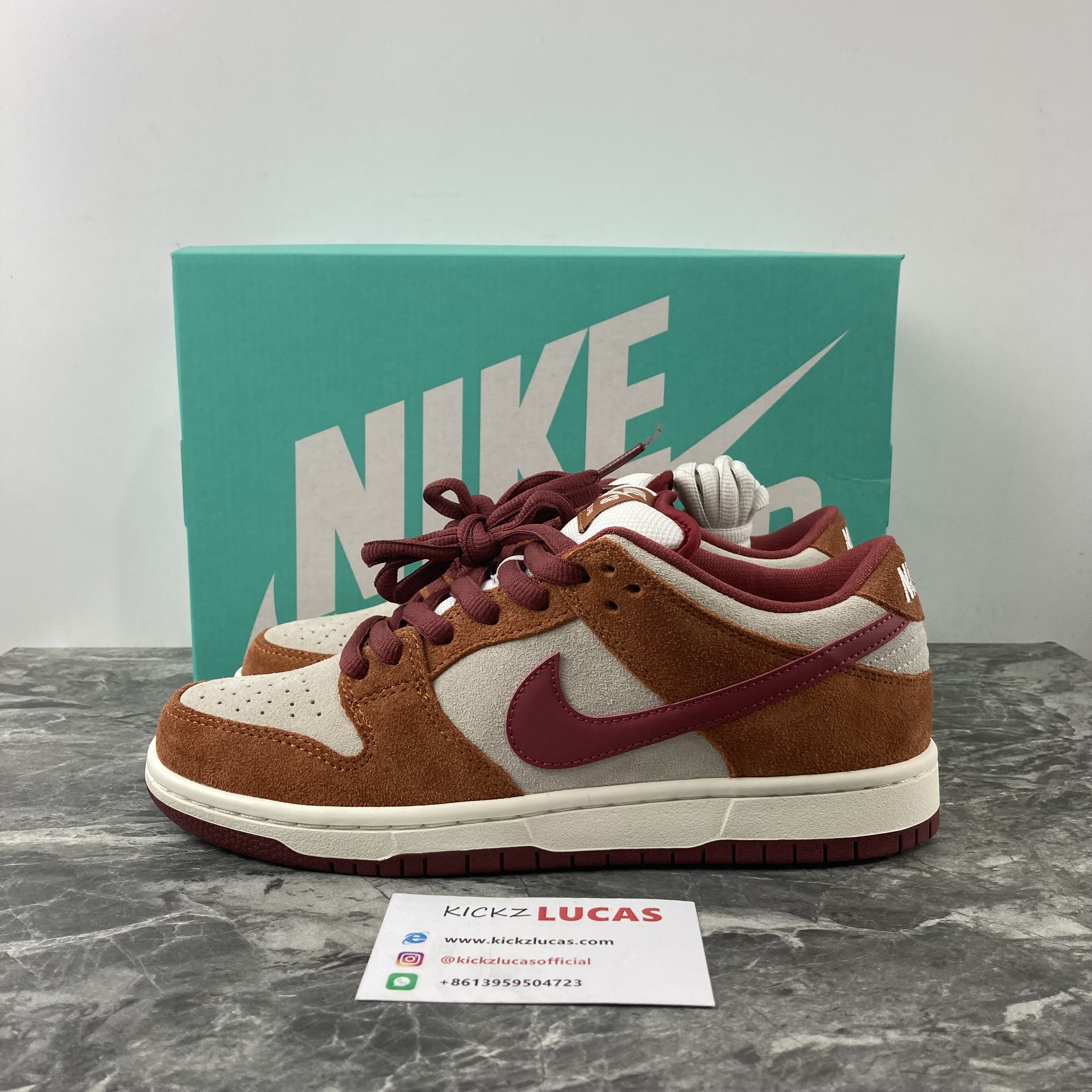 US$ 120.00 - SB Dunk Low Pro Dark Russet Cedar BQ6817-202 - www ...