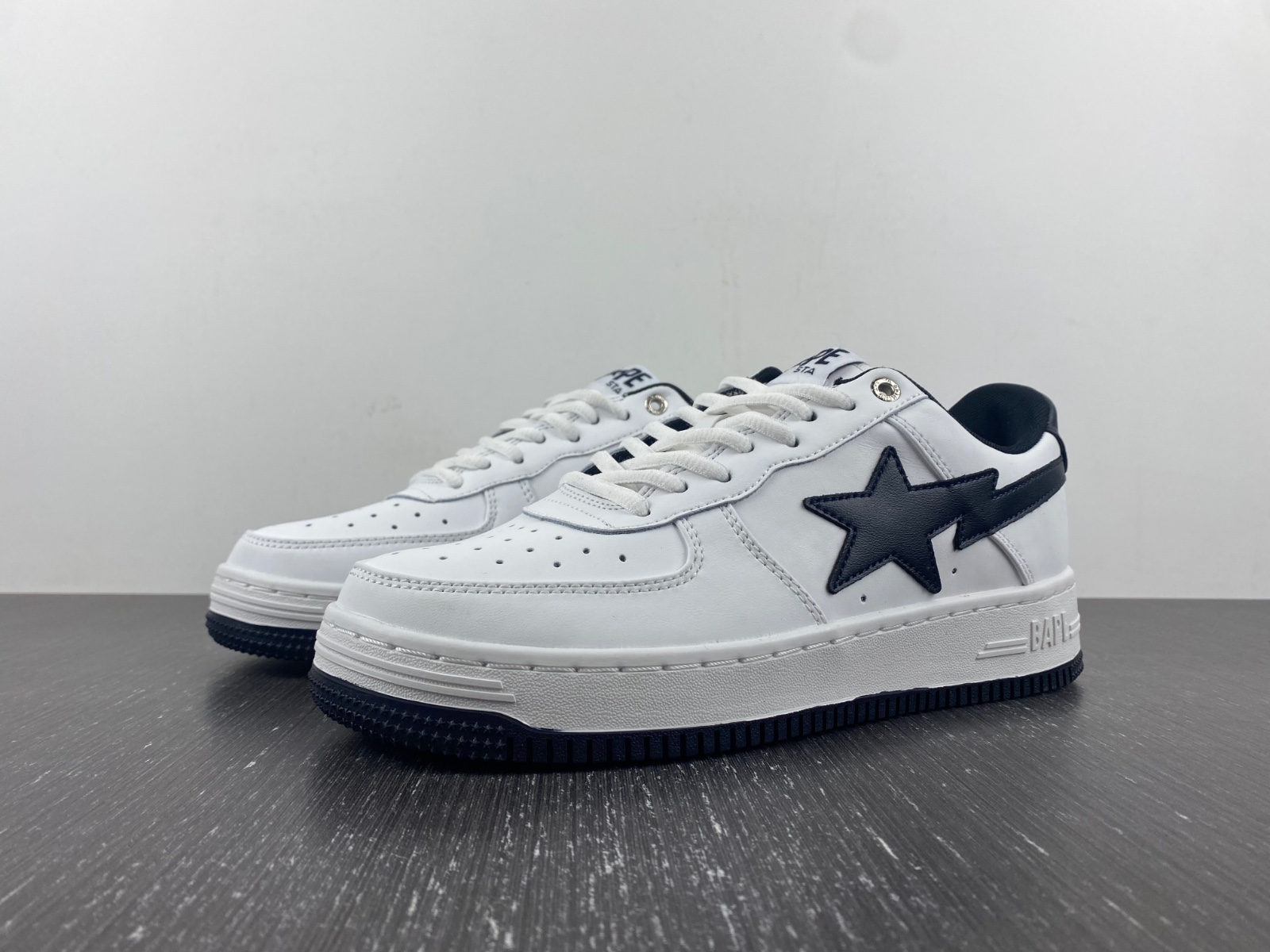 US$ 125.00 - A Bathing Ape Bape Sta JJJJound White Navy 1I73-291-911 ...