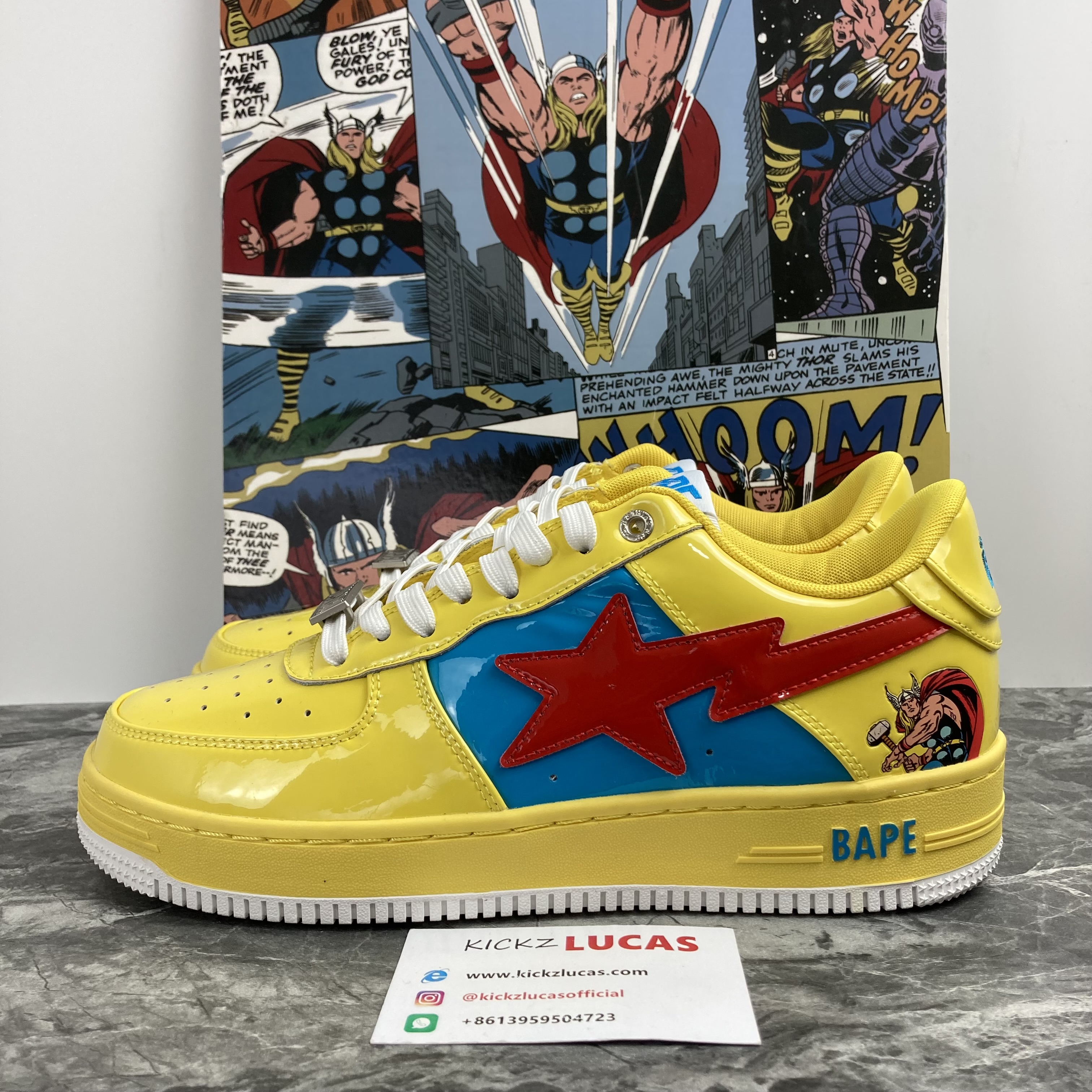 US$ 130.00 - A Bathing Ape Bape Sta Marvel Comics Thor 001FWI731905 ...