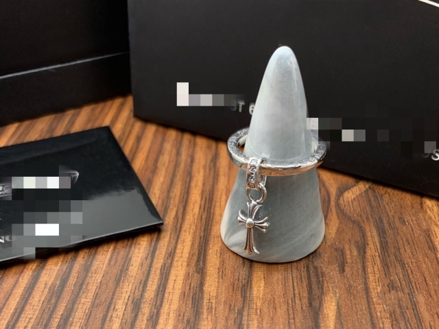 [E15] 1:1 925 pure silver cross pendant ring (with packing)