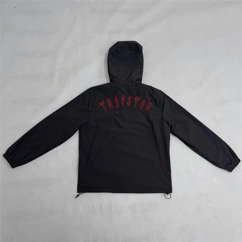 US$ 99.00 - 1:1 quality version Trapstar Back Black Red Pointed Letter ...