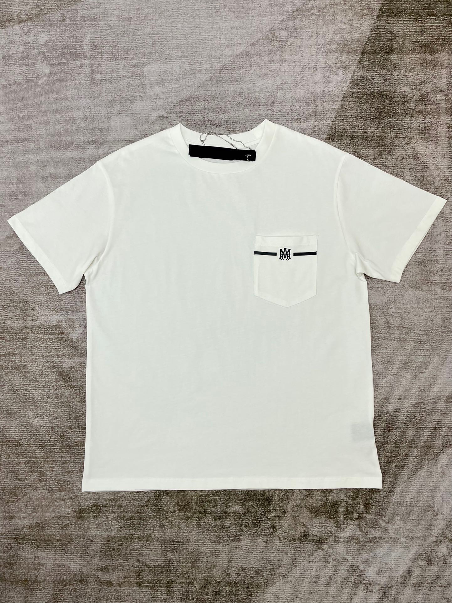 US$ 64.90 - 1:1 quality version Horizontal stripe logo pocket tee 2 ...
