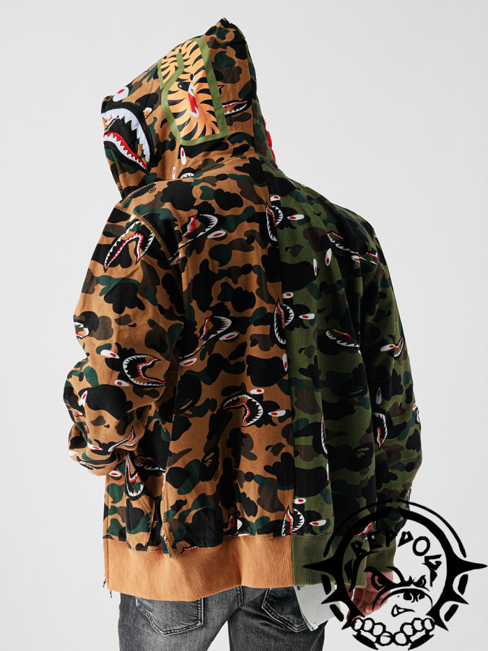 US$ 79.90 - [Buy More Save More]Duplicated Shark Head Hoodie - www ...