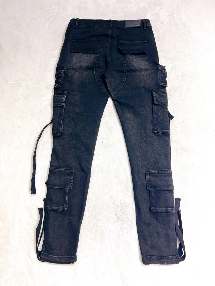 US$ 127.43 - 1:1 quality version Zip up side pockets and flutter belt ...