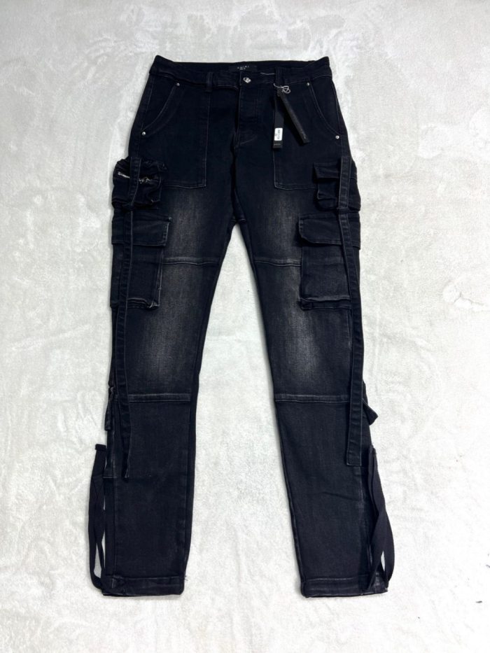 US$ 127.43 - 1:1 quality version Zip up side pockets and flutter belt ...