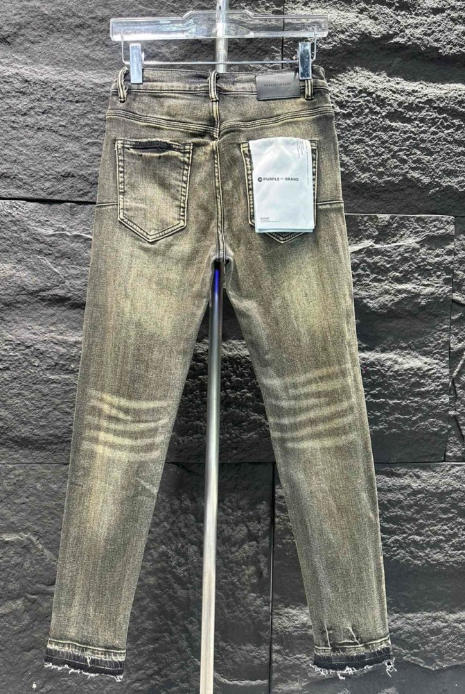 US$ 109.90 - 1:1 quality version Yellow mud Washed and worn out ripped ...