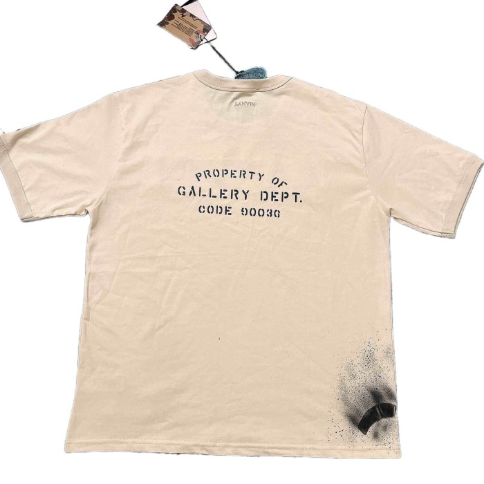 US$ 39.92 - Co-branded Ink Splash Letter Round Neck Tee - www.repdog.cn