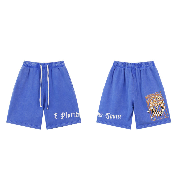 US$ 41.42 - 28203024 Letter Print Washed Version Shorts 2 colors - www ...